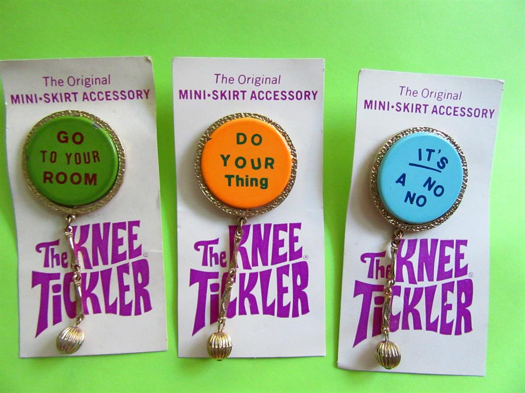 1960s Mini Skirt Knee Tickler Pin Your Choice Vintage Jewelry